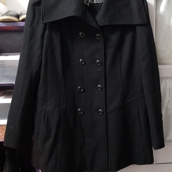 Guess | Jackets & Coats | Vintage Guess Wool Coat | Poshmark